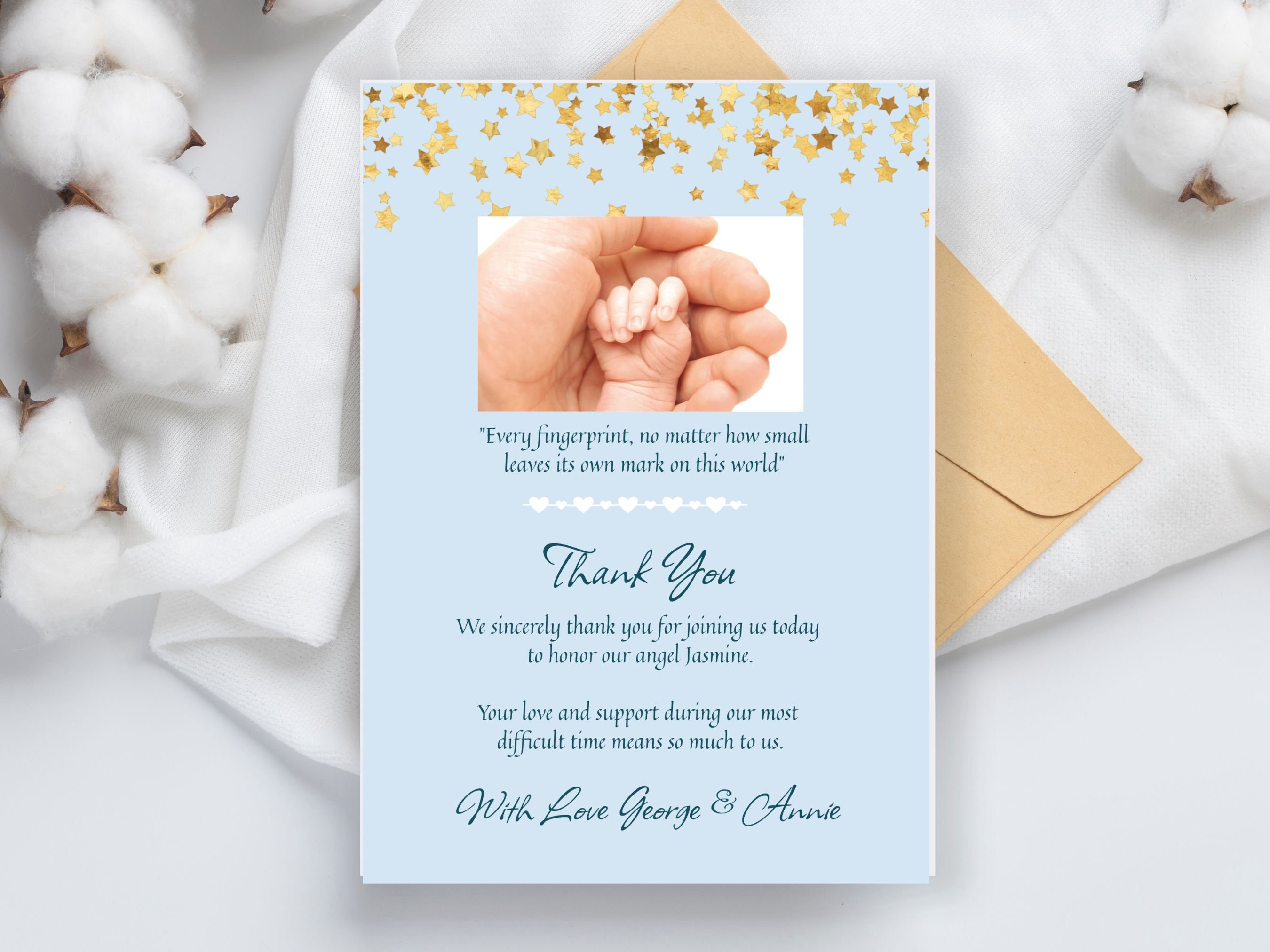 Child or Baby Funeral Program, Child or Baby Order of Service, Boy ...