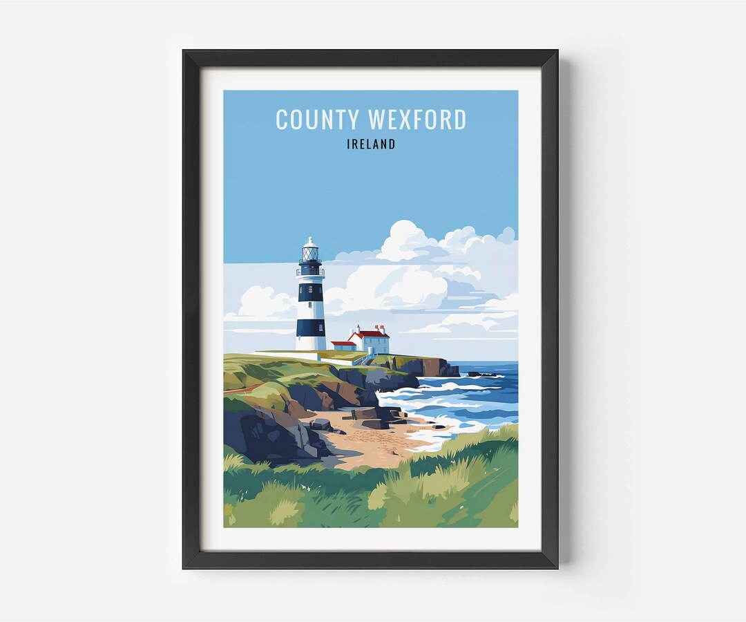 County Wexford Print: Ireland Travel Poster - Etsy