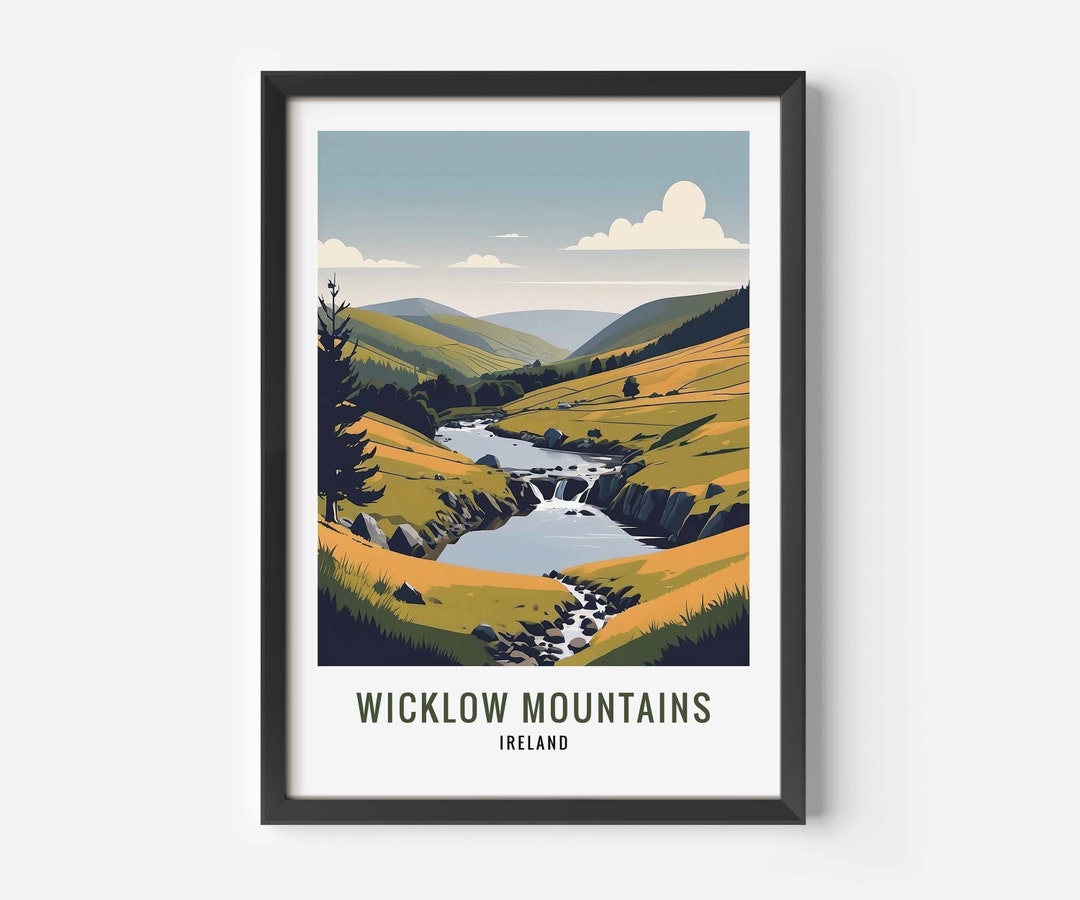 Wicklow Mountains Print, Ireland Poster, County Wicklow Print, Wicklow ...