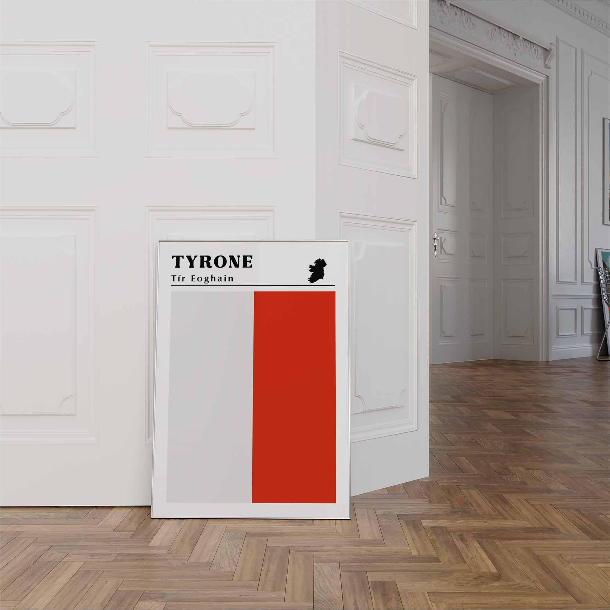 Tyrone Flag, County Tyrone Print, County Tyrone Flag, Tyrone Wall Art ...