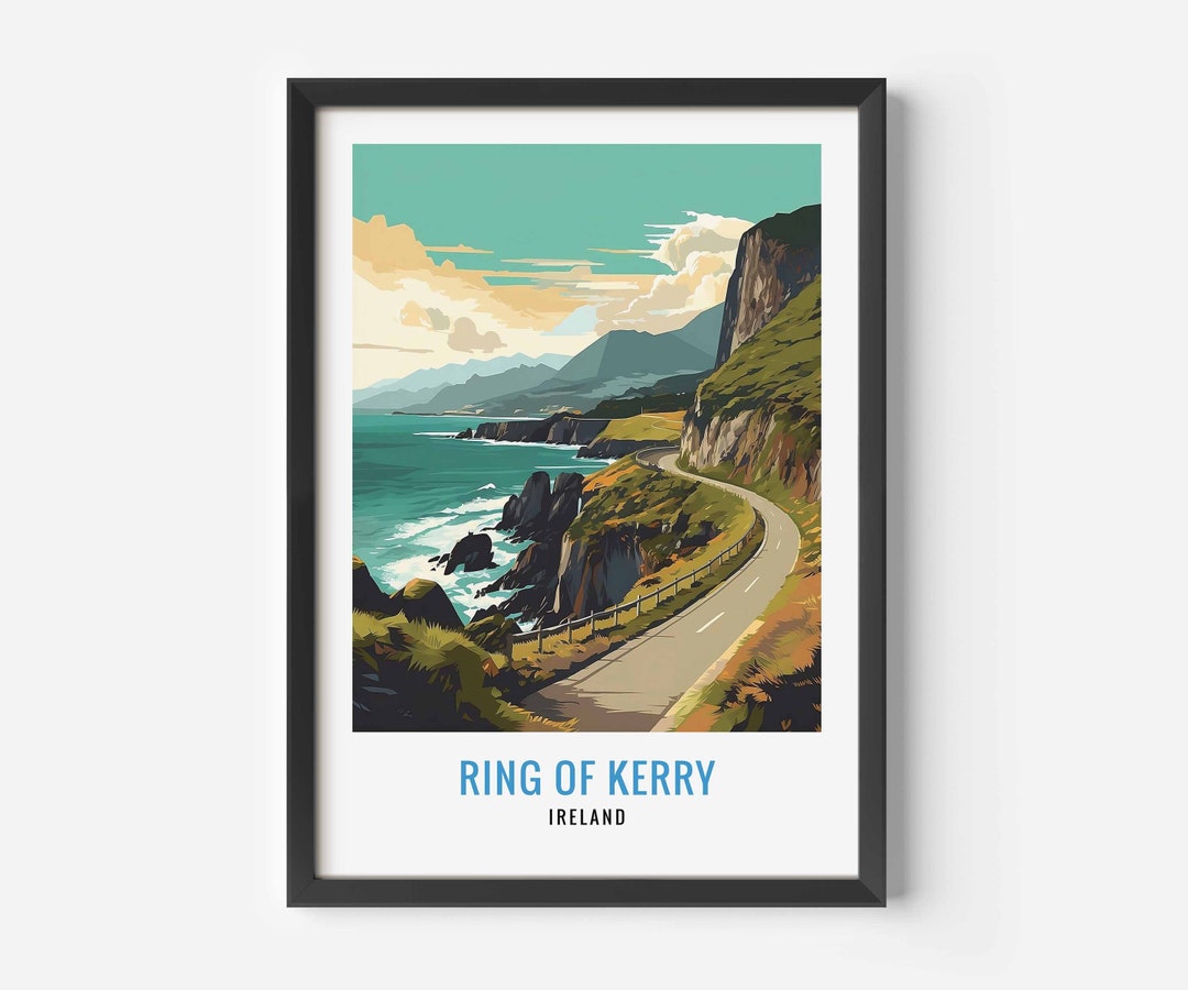 Ring of Kerry Print, Ireland Poster, County Kerry Poster, Ring of Kerry ...