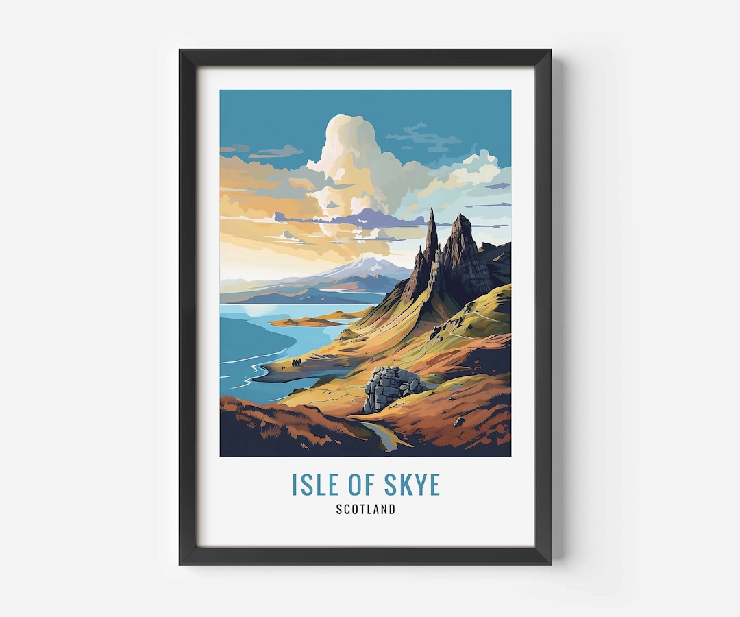 Isle of Skye Print, Isle of Skye Poster, Scotland Poster, Isle of Skye ...