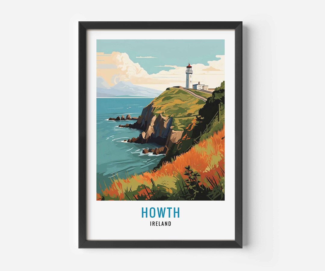 Howth Print: Ireland Travel Poster - Etsy