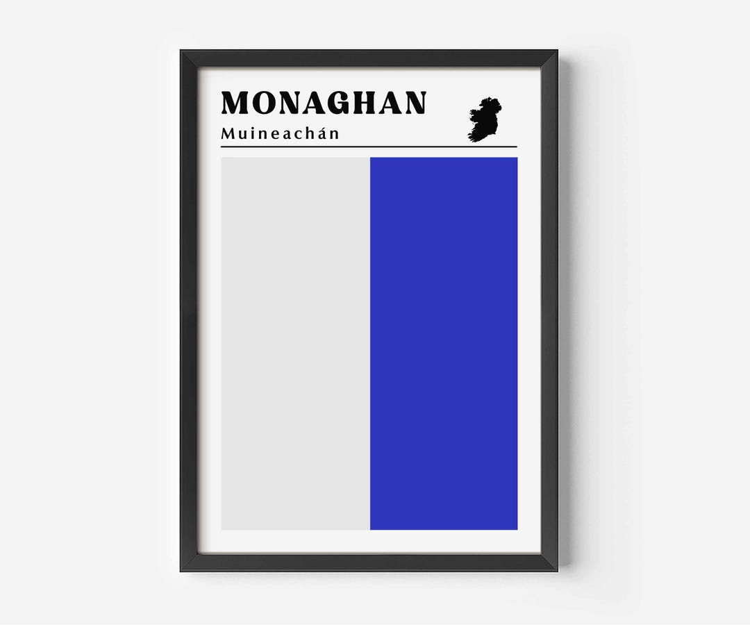 Monaghan Flag, County Monaghan Print, County Monaghan Flag, Monaghan ...