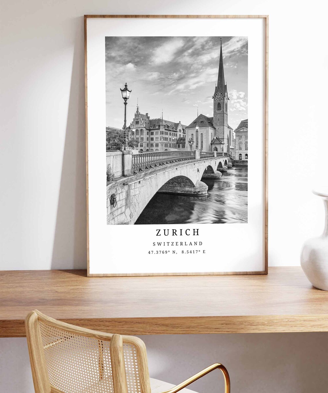 Zurich Print, Black and White Poster, Zurich Poster, Switzerland Poster ...