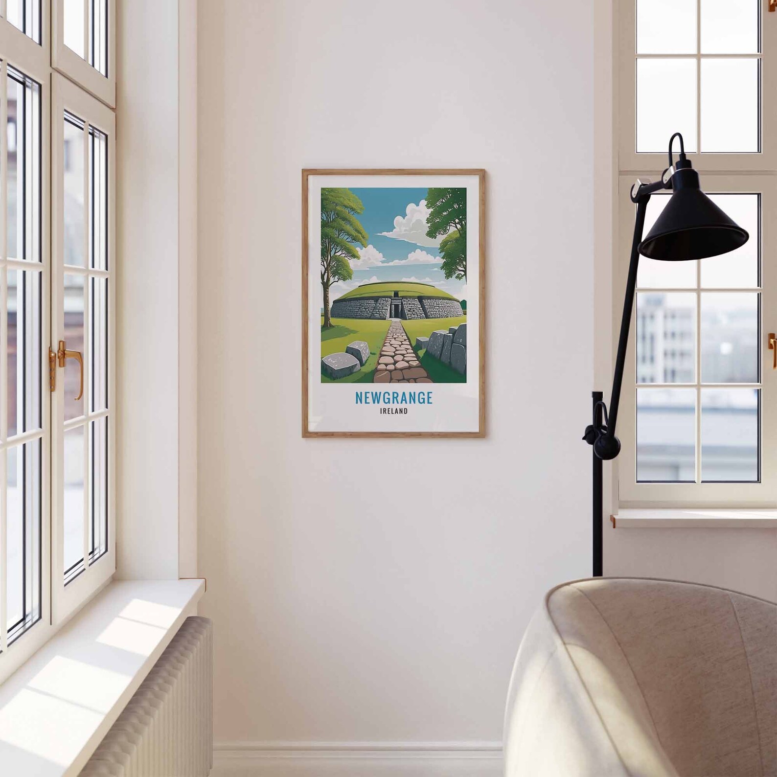 Newgrange Print, Ireland Poster, County Meath Print, Newgrange ...