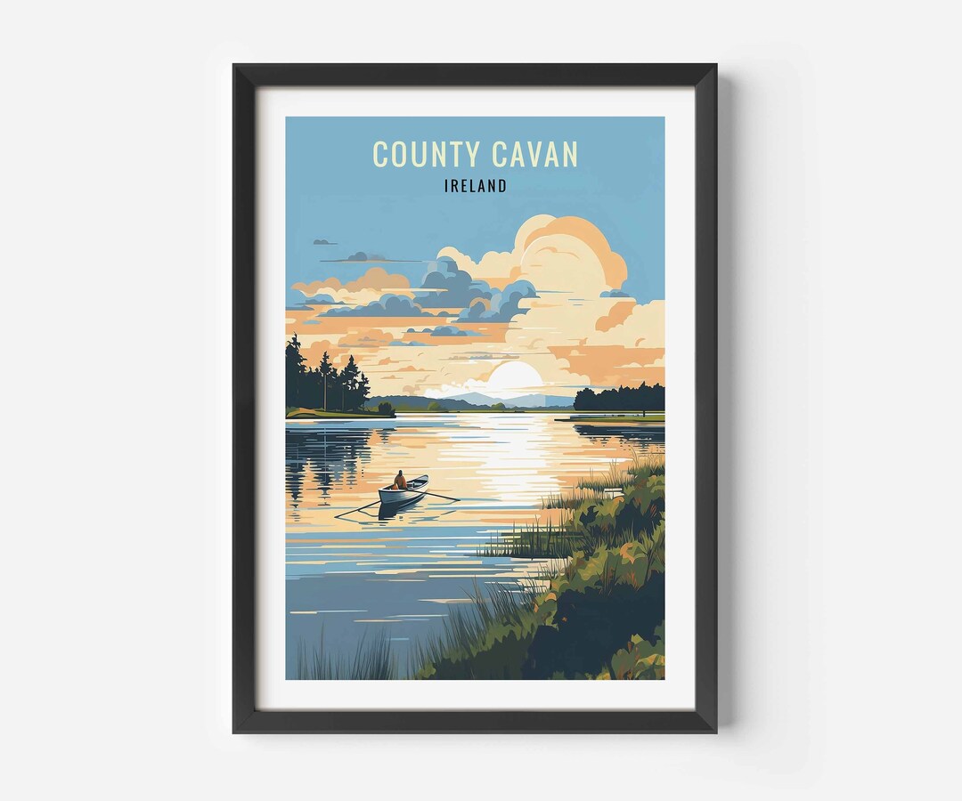 County Cavan Print: Ireland Travel Poster - Etsy