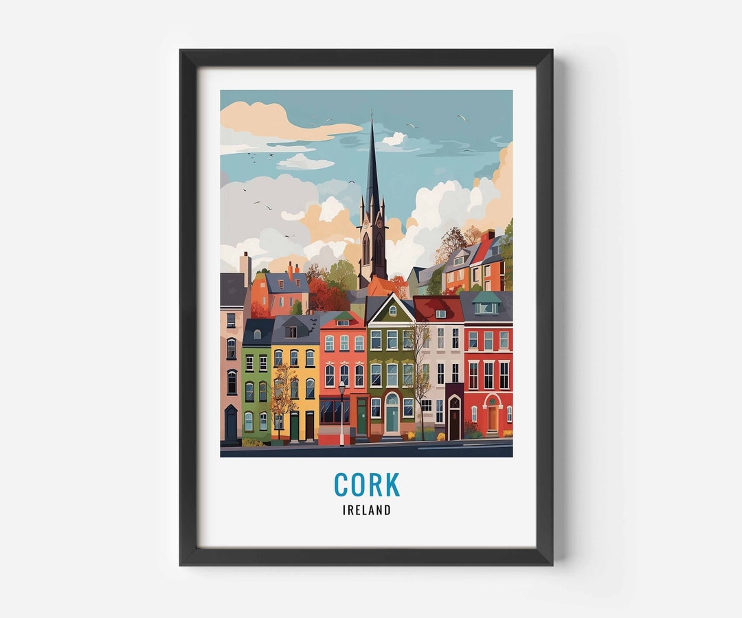 Cork Print: Ireland Travel Poster - Etsy