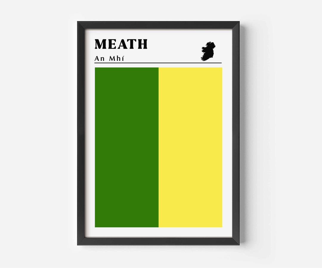Meath Flag Print: County Meath GAA Poster - Etsy