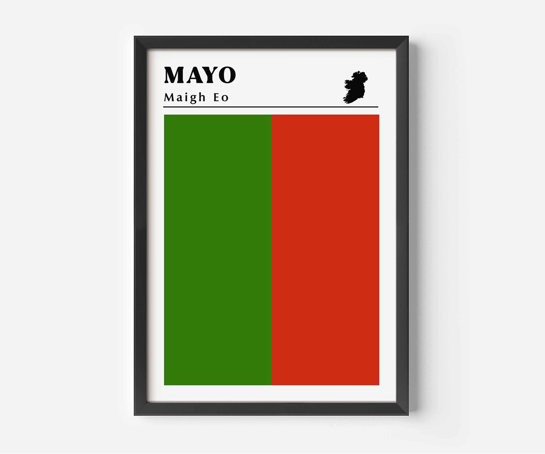 Mayo Flag Print: County Mayo GAA Poster - Etsy UK