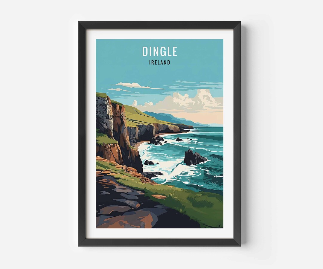 Dingle Print: Ireland Travel Poster - Etsy