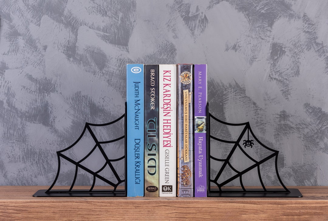 Spiderman Web Bookends: Metal Super Hero Book Holder - Etsy