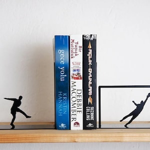 Soccer Football Bookend Metal Book Holder, Sports Bookends, Christmas ...