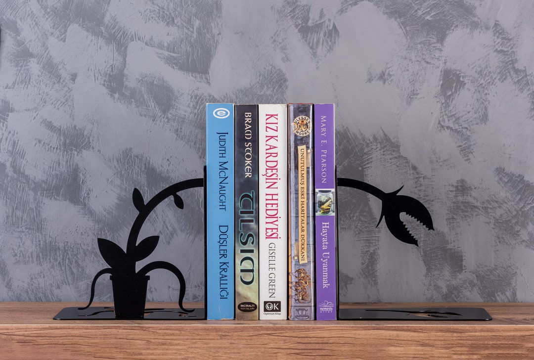 Venus Flytrap Bookends: Botanical Metal Book Ends - Etsy
