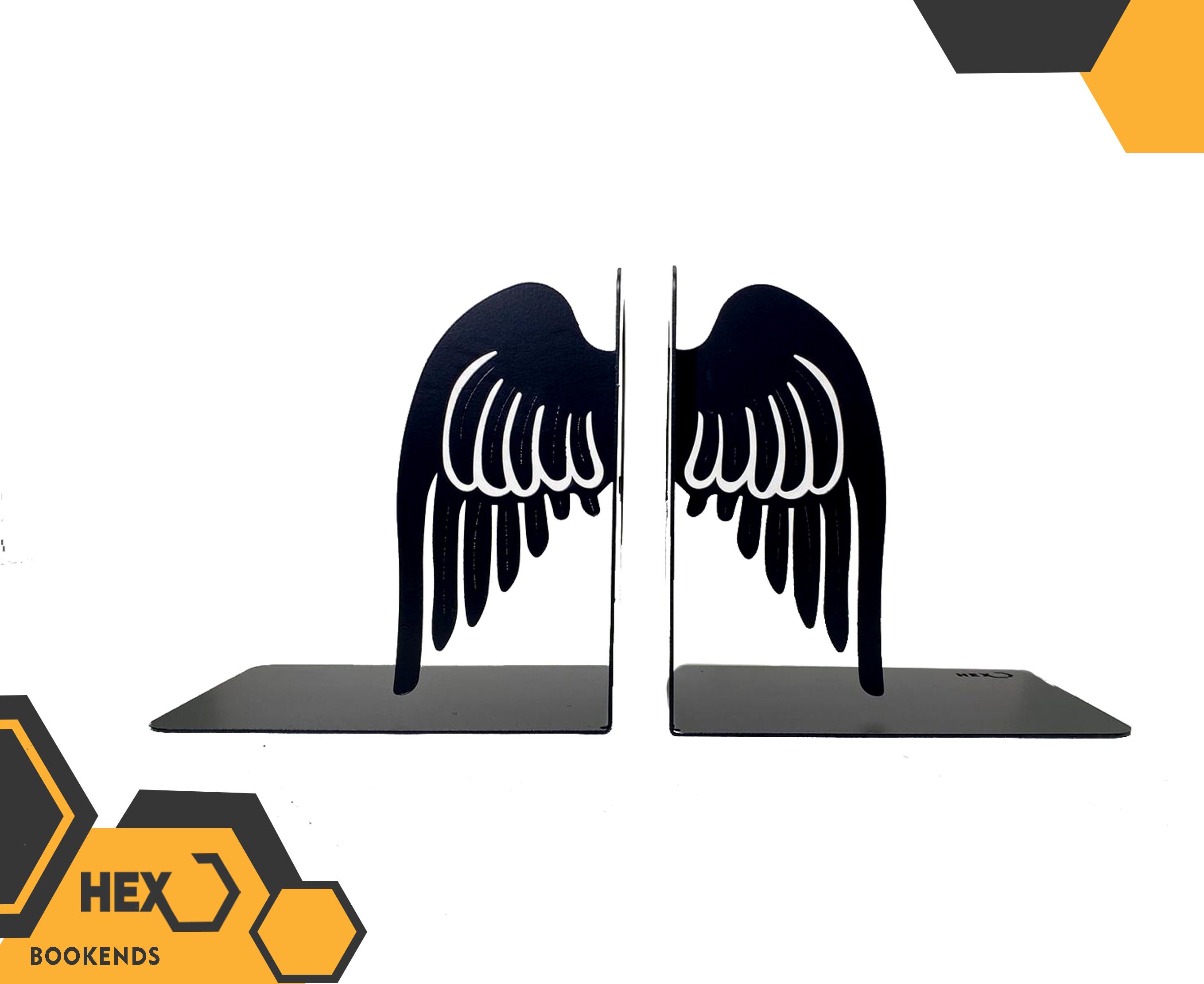 Angel Wings Metal Bookends: Spiritual Home Decor - Etsy
