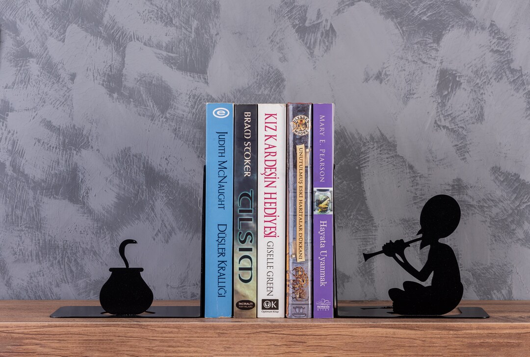 Snake Charmer,indian Monk, Sacret Temple, Hindu Bookend Metal Book ...