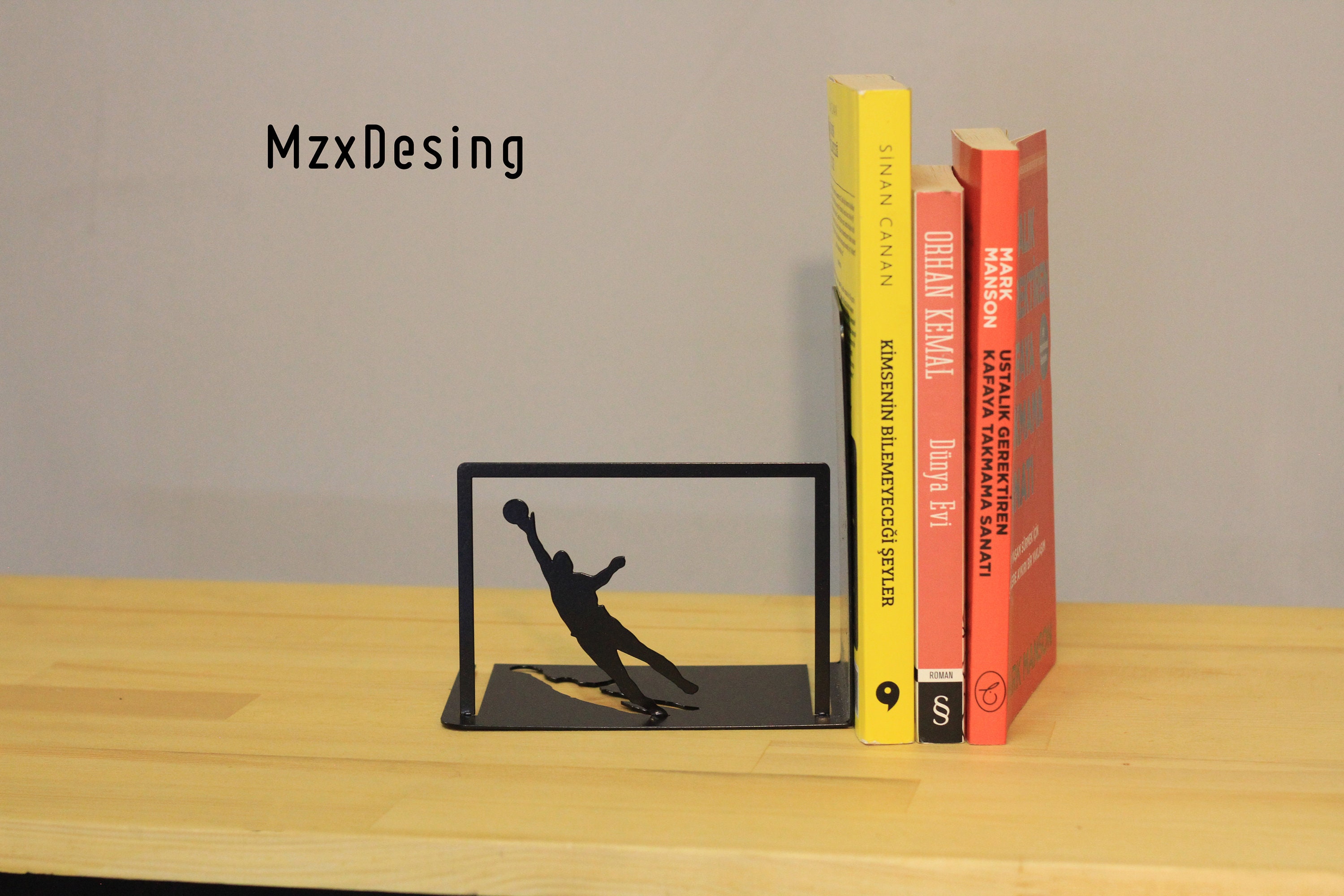 Soccer Football Bookend Metal Book Holdersports - Etsy