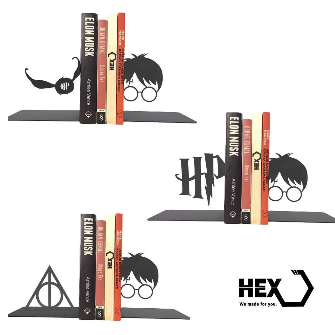 Wizard Bookend Metal Book Holder, Harry Bookends, Decorative Bookends ...