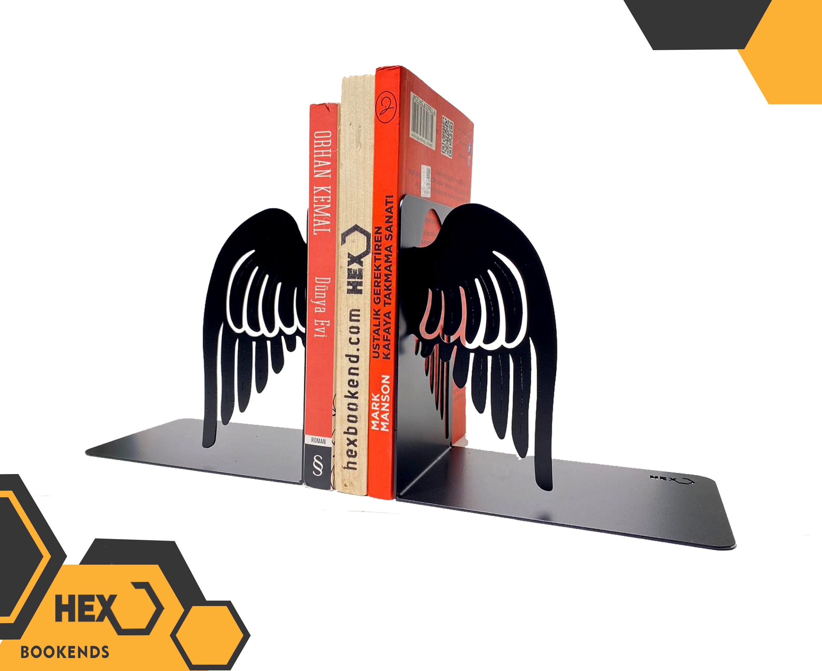 Angel Wings Metal Bookends: Spiritual Home Decor - Etsy