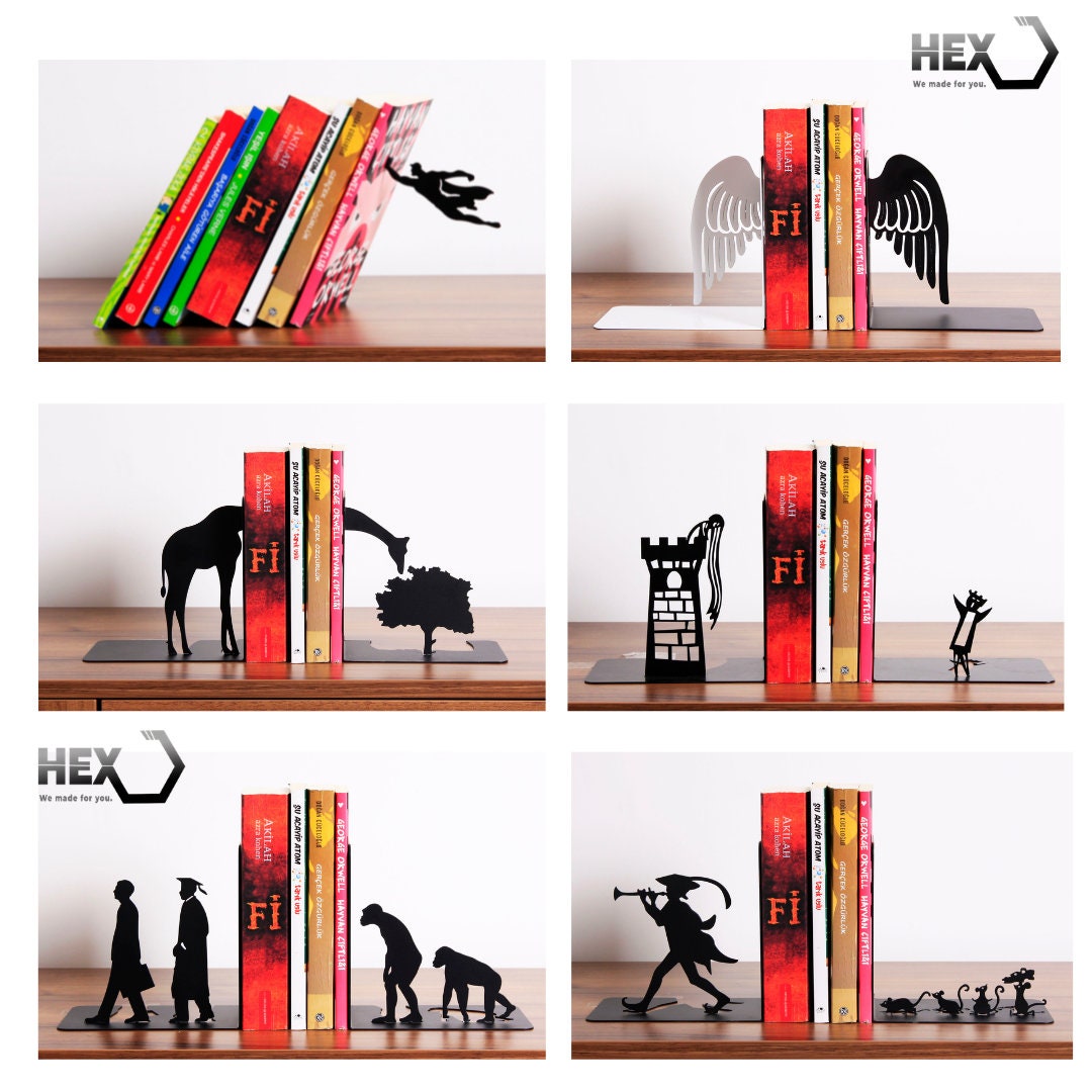 Rapunzel Castle Bookend Metal Book Holder, Story Bookends, Christmas ...