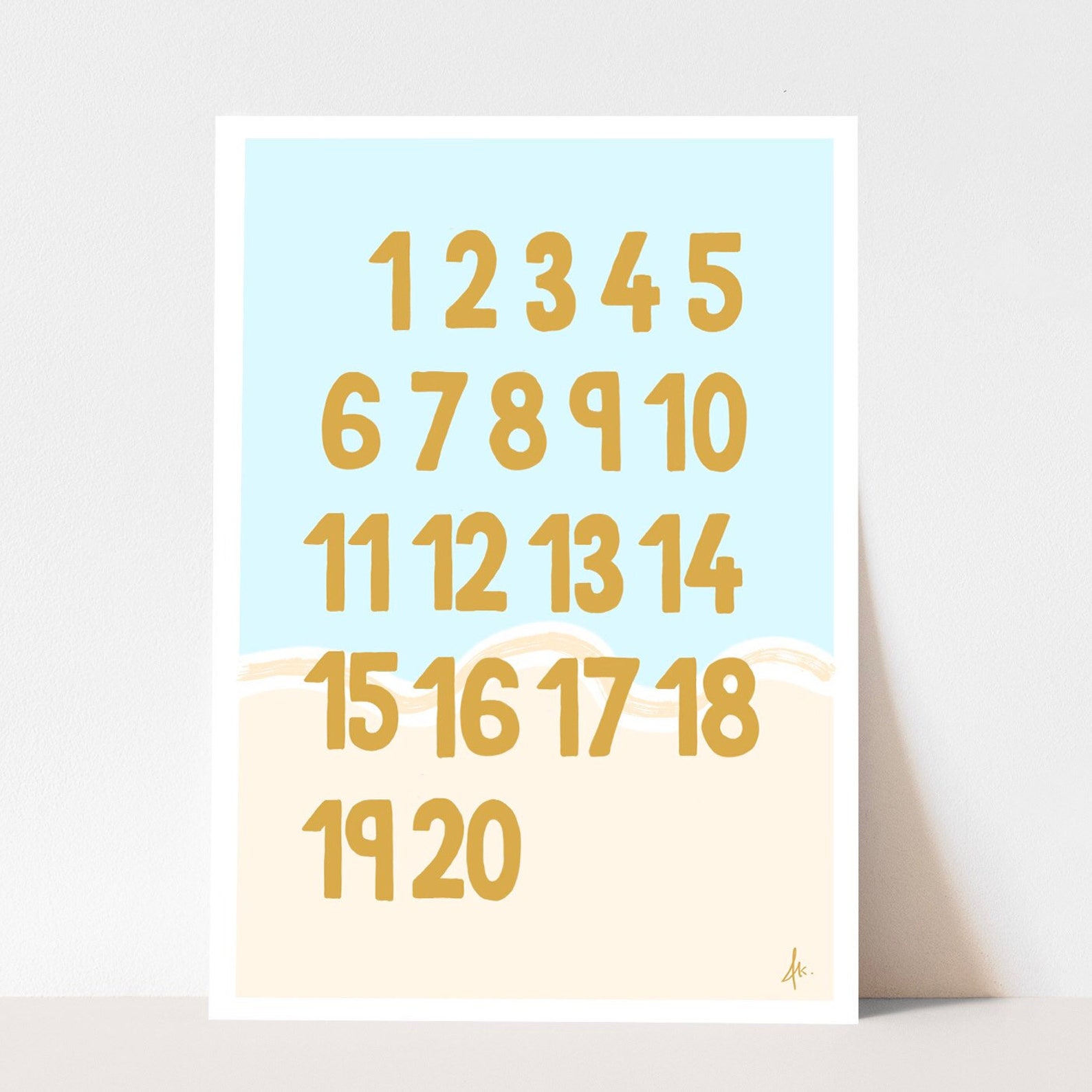 Wave Number Chart | Digital Download Print | Wall Art | Wall Print ...