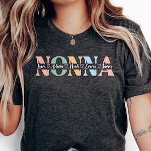 Custom Nonna Shirt Nonna Mothers Day Gift Promoted to Nonna Shirt Personalized Nonna Shirt With ...