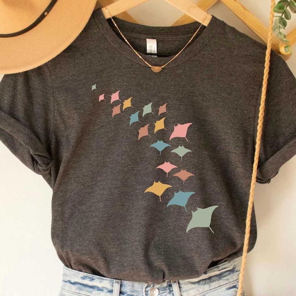 Manta Ray Anatomy T Shirt, Giant Oceanic Manta Ray Shirt, Marine ...