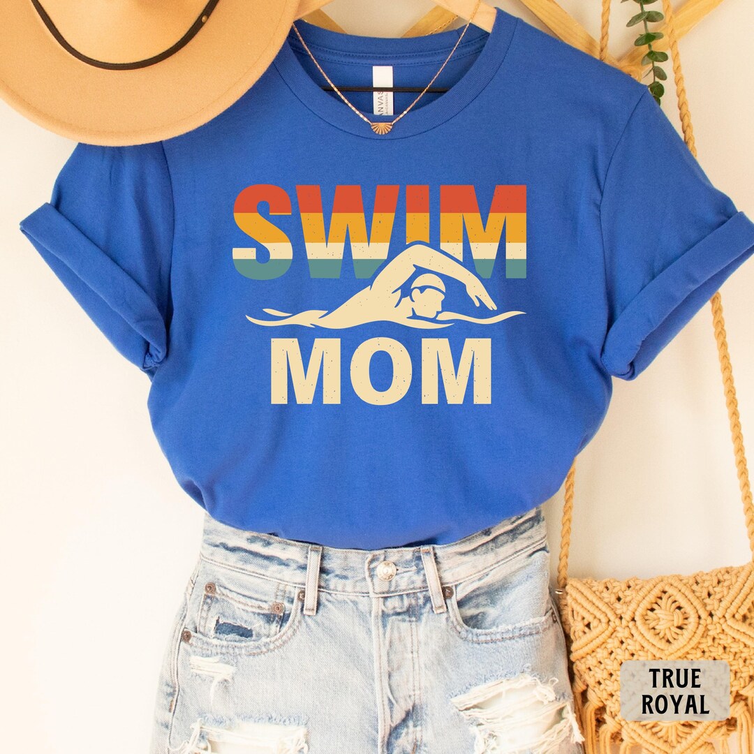 Swim Mom Shirt in My Woman Swimmer Gift Swim Mom Era Shirt Sports Mama ...