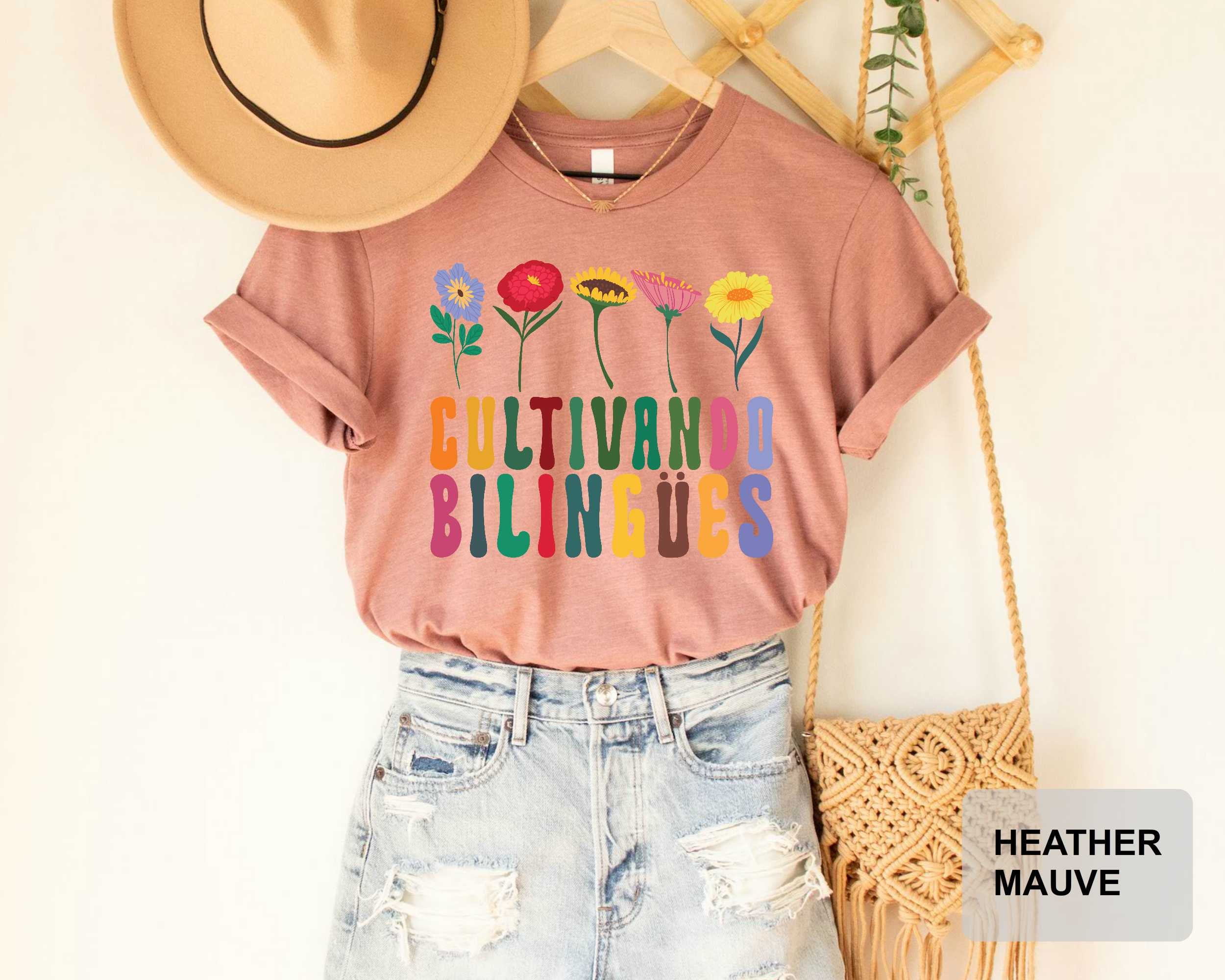 Cultivando Bilingues Shirt Floral Maestra Bilingue Shirt Dual Language ...