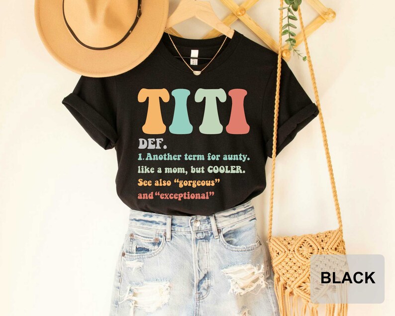 Titi Definition Shirt Auntie Shirt Gift for New Aunts Titi to Be Shirt ...