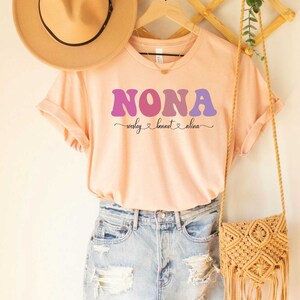 Custom Nona Shirt With Kids Names for Grandma Nona, Nona Christmas ...