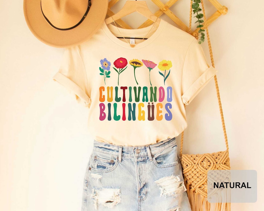 Cultivando Bilingues Shirt Floral Maestra Bilingue Shirt Dual Language ...