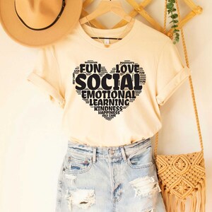 Social Emotional Learning Heart Shirt, Social Worker Shirt ...