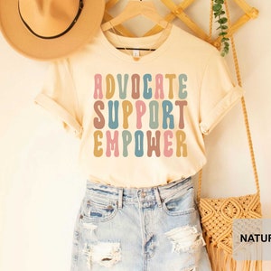 Social Worker Shirt Advocate Support Empower Social Work Month Shirt ...