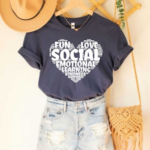 Social Emotional Learning Heart Shirt, Social Worker Shirt ...