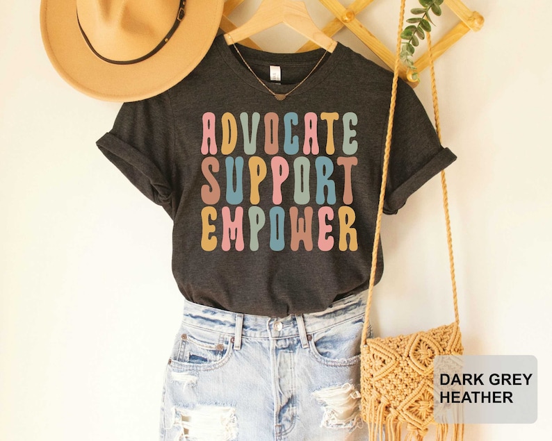 Social Worker Shirt Advocate Support Empower Social Work Month Shirt ...