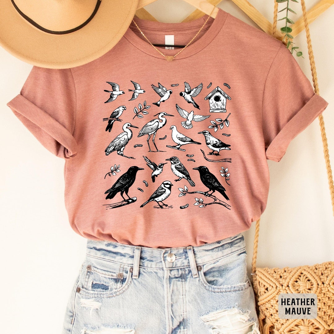 Birdwatching Lover Shirt Retro Birds Shirt Nature Shirt Cottagecore ...