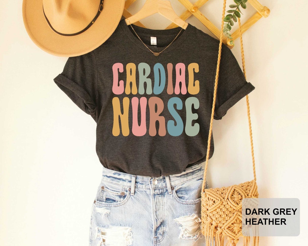 Cardiac Nurse Shirt Cardiovascular Nurse Shirt Cardiology Nursing ...