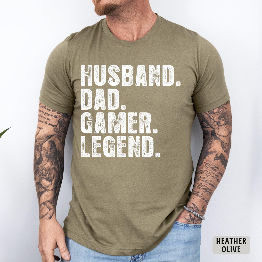 Gamer Dad Shirt Husband Dad Gamer Legend Shirt Father's Day Gift From ...