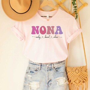 Custom Nona Shirt With Kids Names for Grandma Nona Nona - Etsy