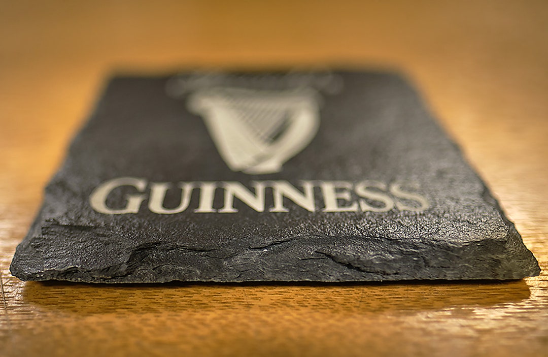 Guinness Gift Coaster Slate Personalised Coaster Guinness Drinker Gift ...