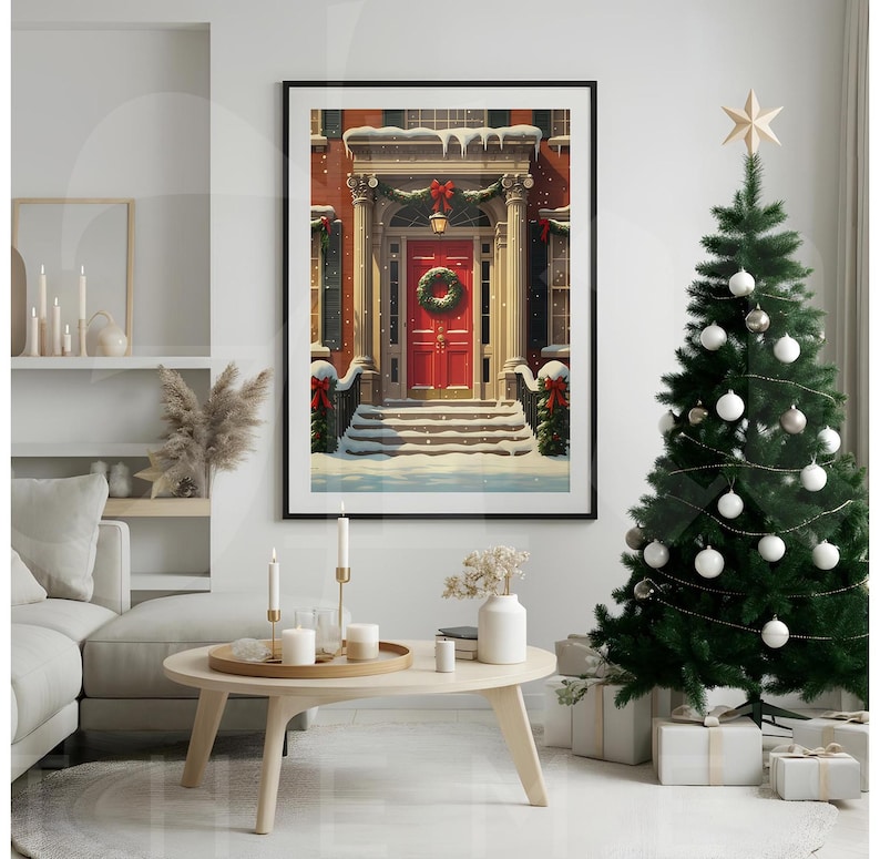 Vintage Christmas Poster Set – 6 Classic Holiday Prints for Festive ...