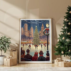 Vintage Christmas Poster Set – 6 Classic Holiday Prints for Festive ...