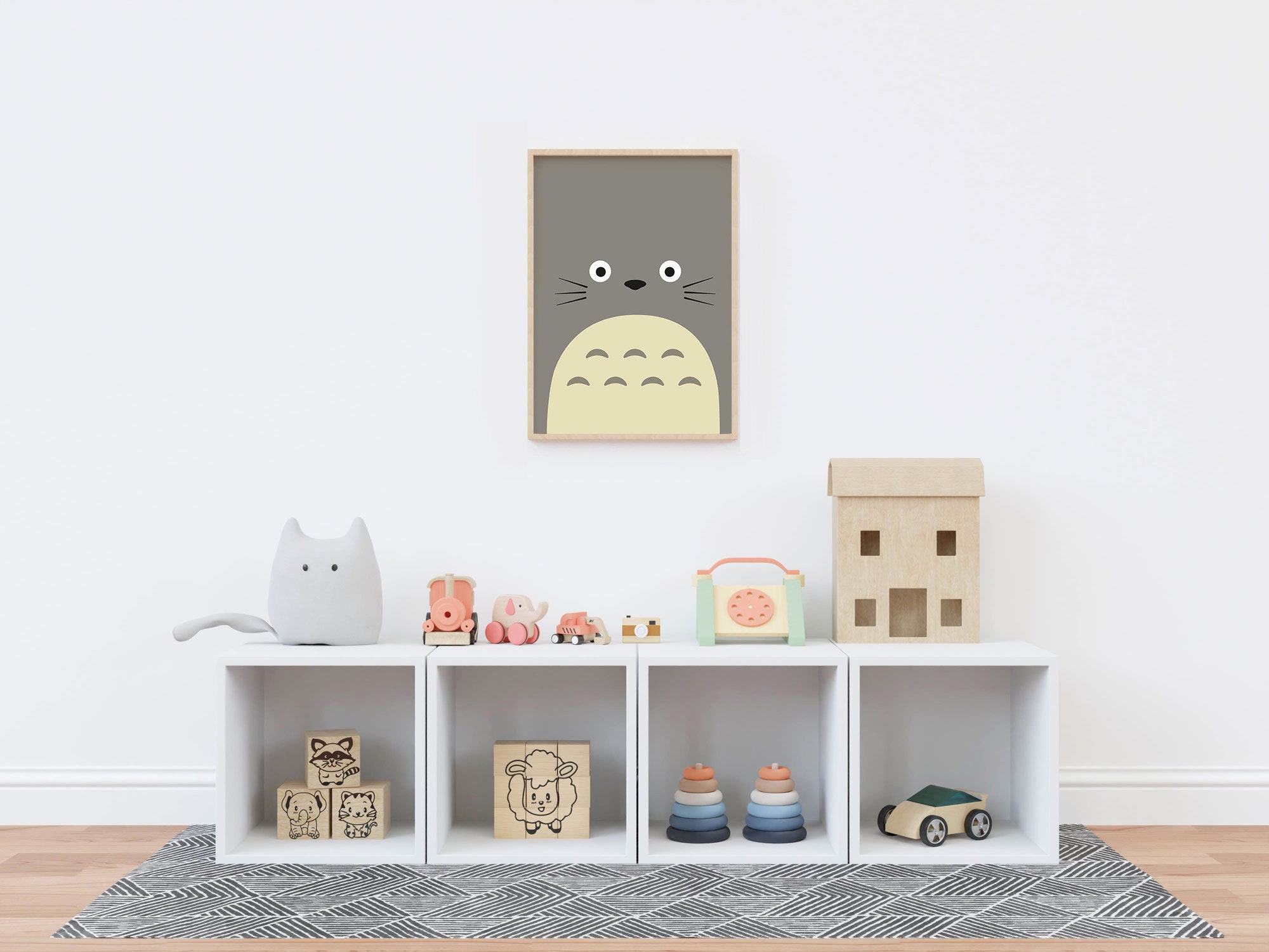 My Neighbor Totoro - Studio Ghibli Digital Print, Minimalist A4 Poster ...