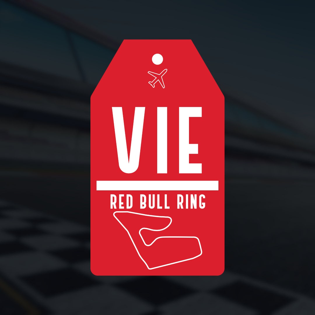 Formula 1 Red Bull Ring Circuit Luggage Tag Sticker F1 - Etsy UK