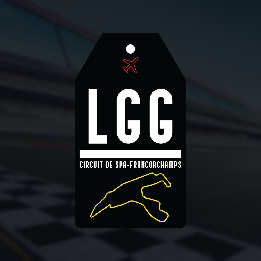 Formula 1 Circuit De Spa-francorchamps Luggage Tag Sticker - Etsy