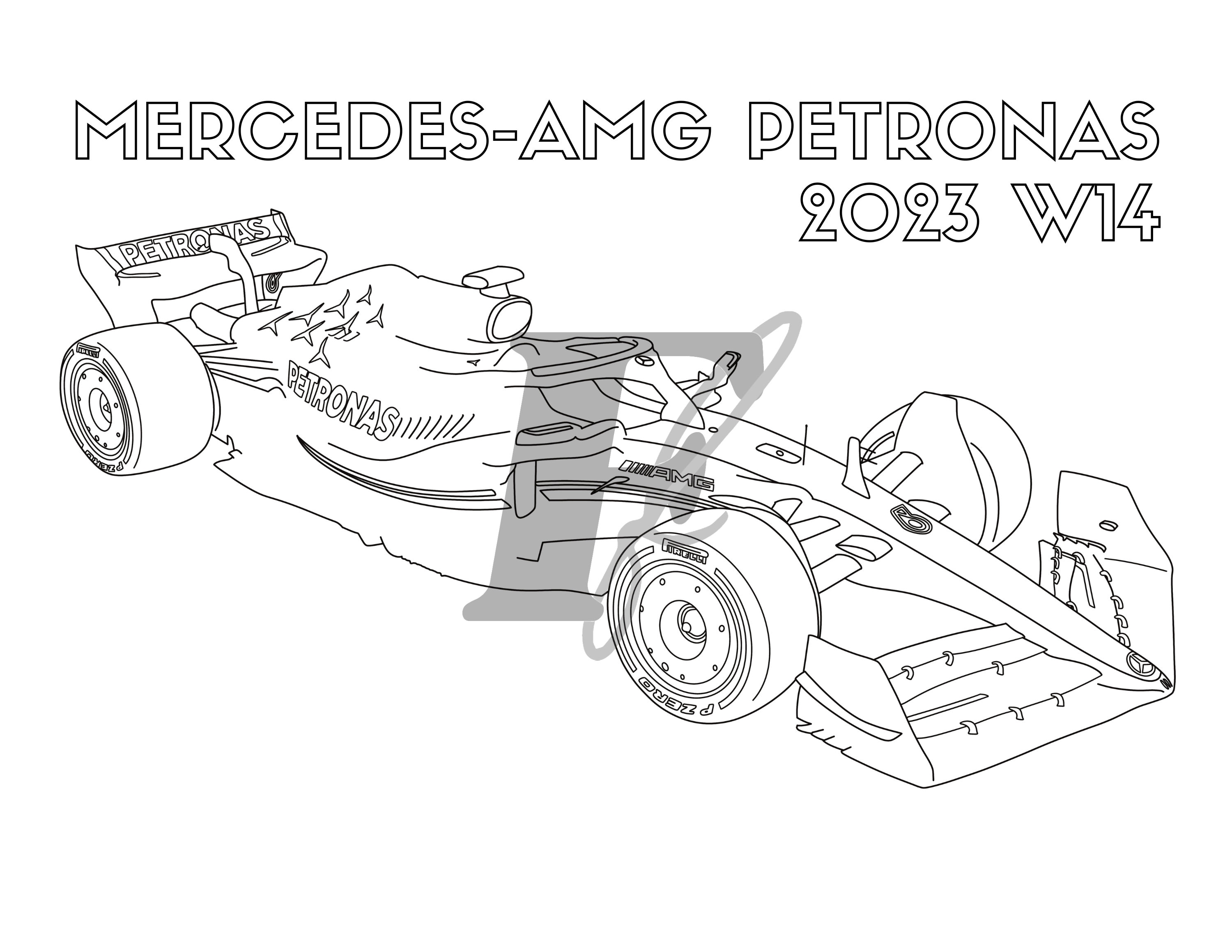 Formula 1 2023 Car Liveries Coloring Book F1 Colouring Book - Etsy Hong ...