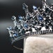 Dark Blue Tiara Crown,henna Accessory,henna Crown,engagement Tiara ...