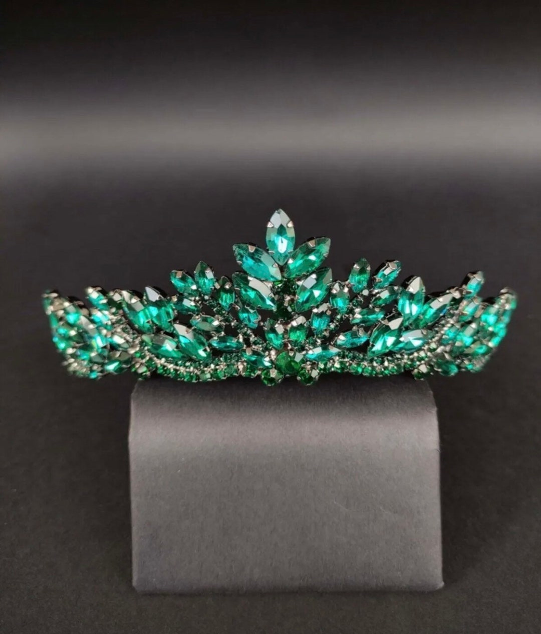 Green Crystal Stone Bridal Crown,henna Tiara Crown,henna Head Accessory ...