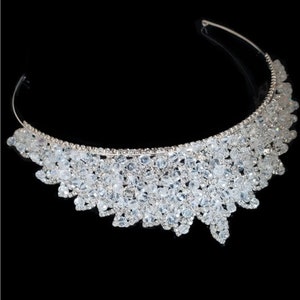 Princess Bridal Crown Crystal Beads Embroidered,bridal Crown,2023 New ...